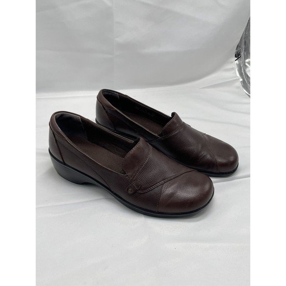 Clarks | Shoes | Clarks Bendables Womans Sz 8m Brown Leather Upper ...